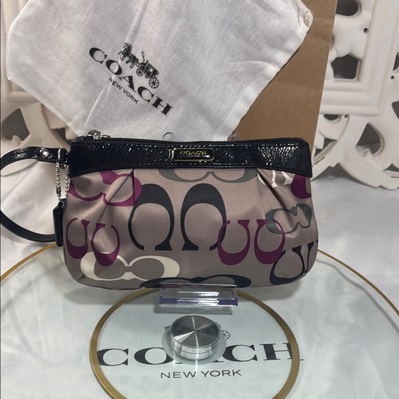 Coach | Bags | Coach Womens Multicolor Scarf Wristlet | Poshmark